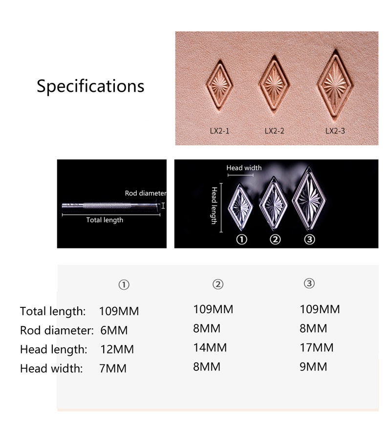 Leather Art Leather Carving Printing Diamond Pattern - Etsy