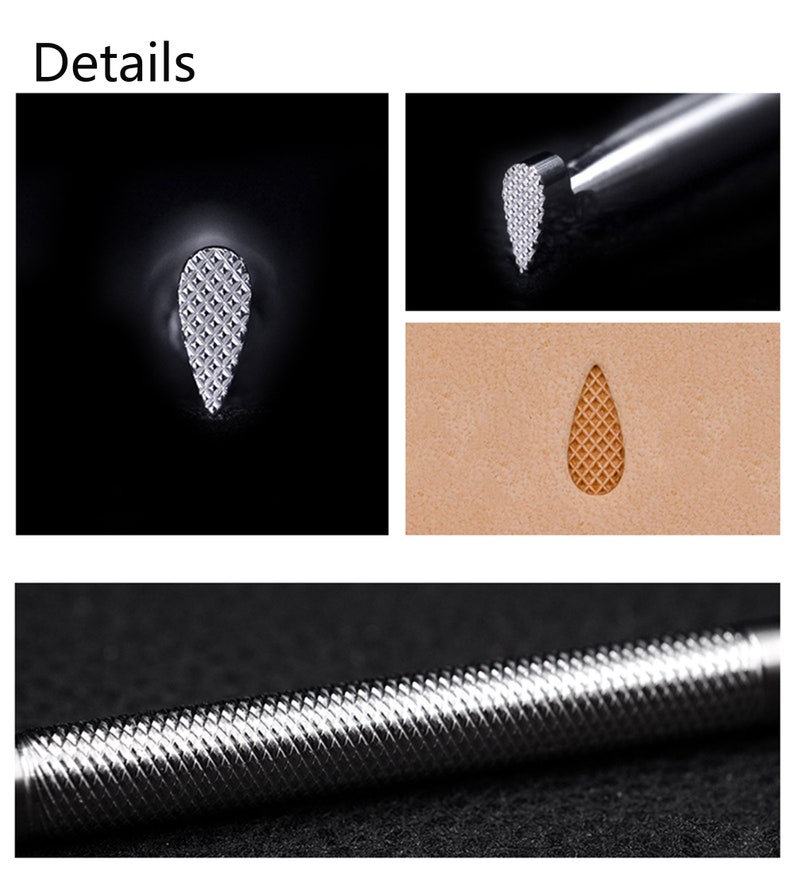 Leather Art Leather Carving Printing Grid Pattern - Etsy