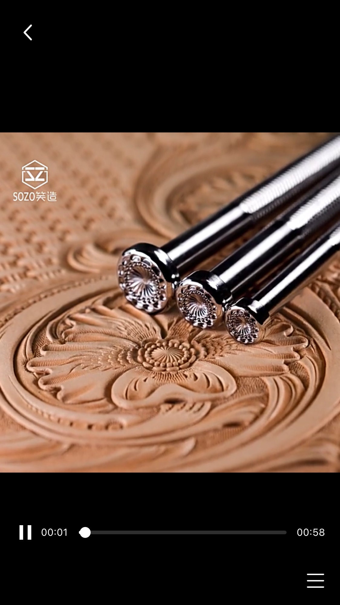 Leather Art Leather Carving Printing Flower Core Pattern - Etsy