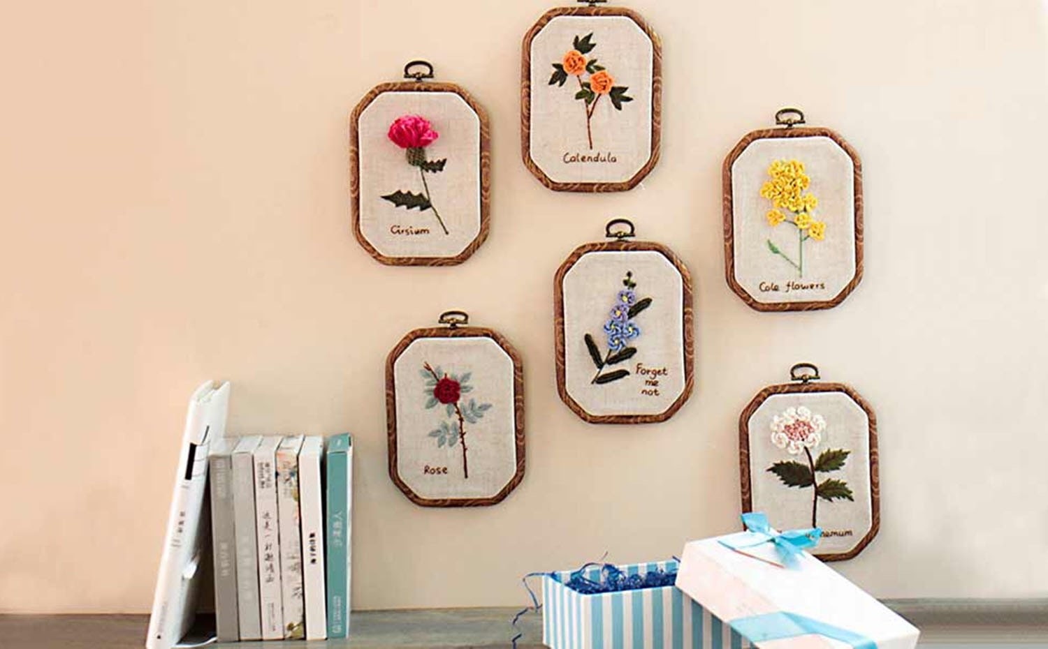 Embroidery Kit Beginner 3D Embroidery Flowerfull Set of | Etsy