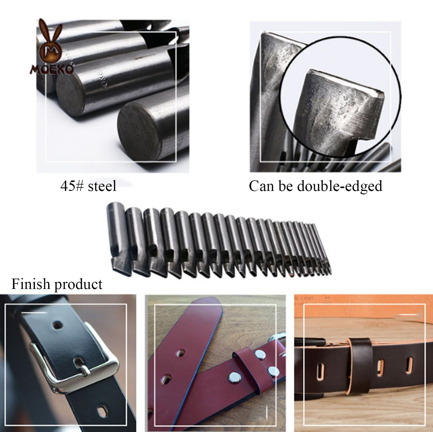 DIY Drilling Bit Leather Craft Puncher Flat Punch Tool Leather - Etsy