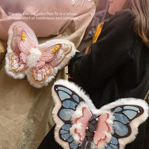 Handmade Embroidered DIY Kit Butterfly Crossbody Bag Original Women's ...