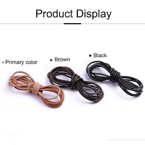Cowhide ox Warble round Leather Rope leather Rope diy handmade Leather ...