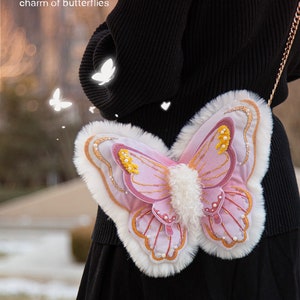 Handmade Embroidered DIY Kit Butterfly Crossbody Bag Original Women's ...