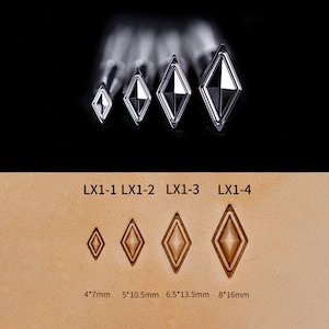 Leather Art Leather Carving Printing Diamond Pattern - Etsy