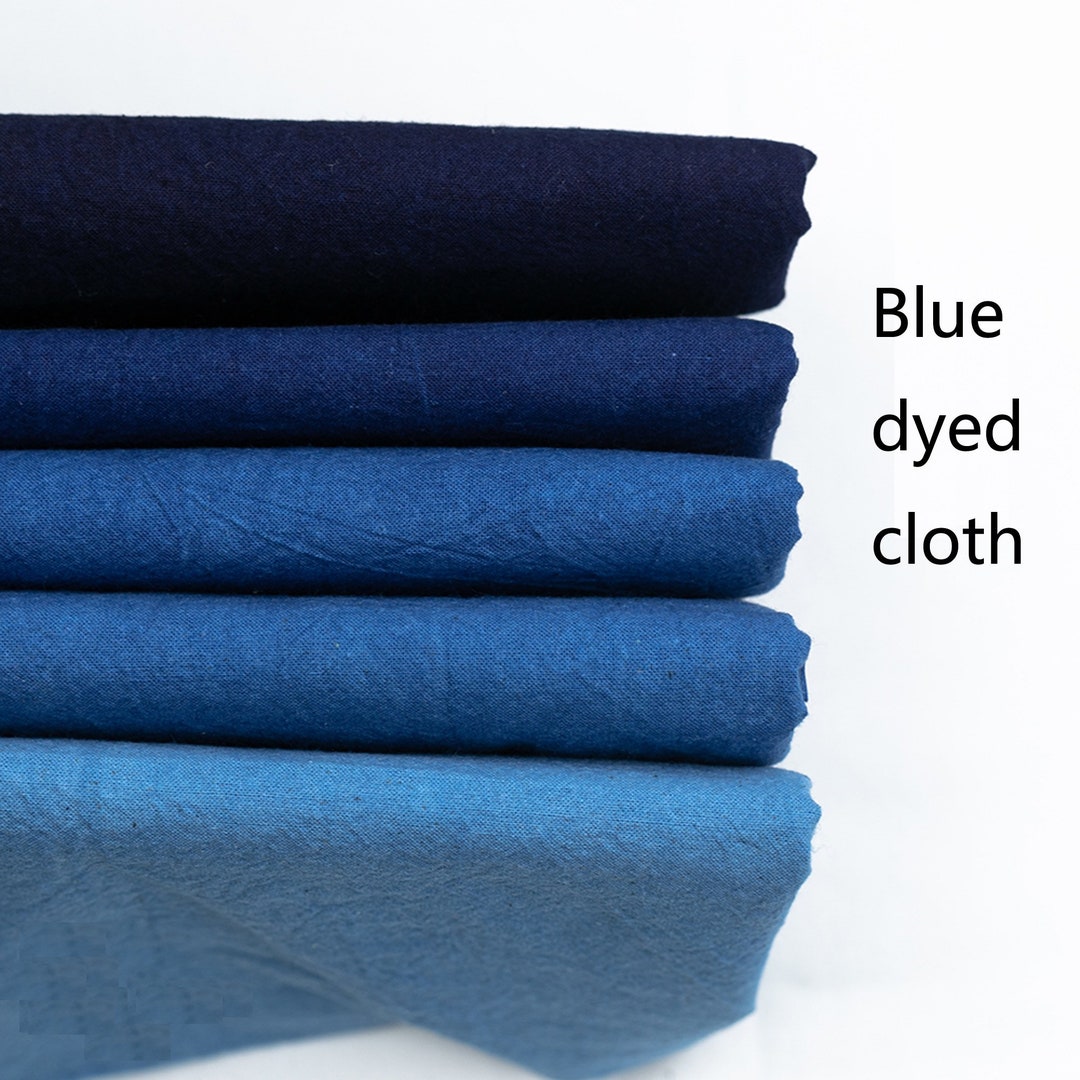 Blue Dyed Cloth hand Indigo Dyeing pure Cotton Plant Dyeing plant ...