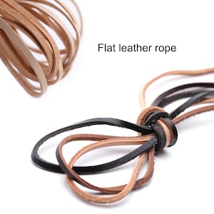 Ox Warble flat Leather Rope leather Rope diy handmade Leather Goods ...