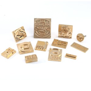 Custom Brass Leather Stamp, Branding Iron, Embosser (12mm) - Etsy