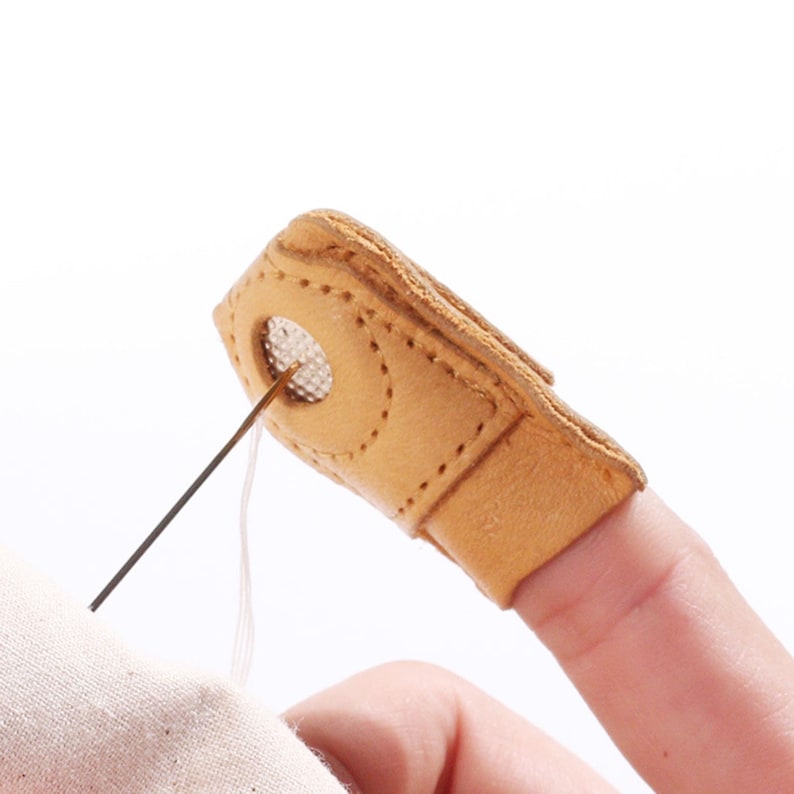 Cowhide Thimble Leather Thimble Sewing Quilting Embroidery Tool - Etsy