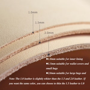 Original Color Vegetable Leather Material Handmade DIY Leather Tools ...