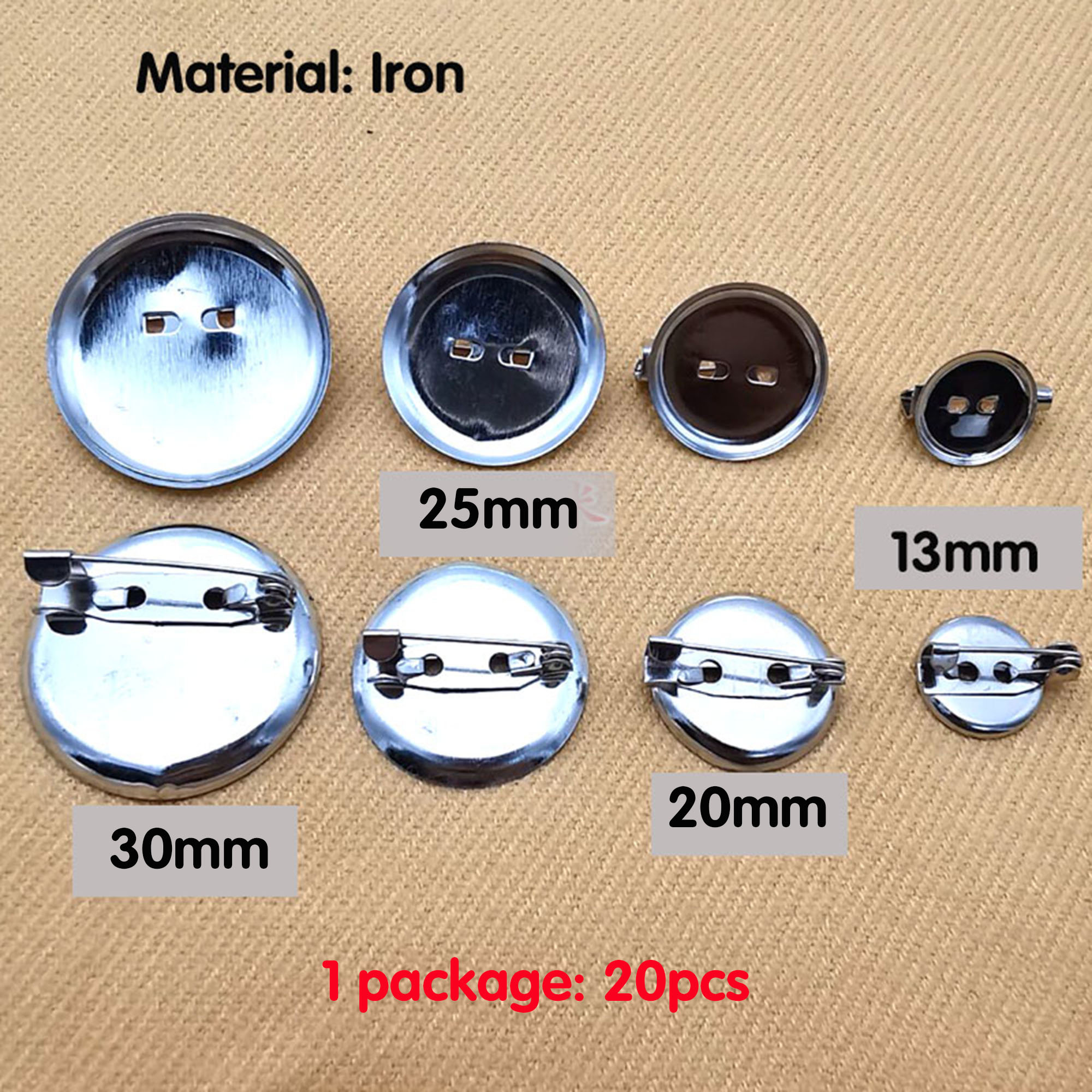 14 20 28 35mm Brass Brooch Pin Brass Brooch Pin Back Base - Etsy