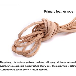 Ox Warble flat Leather Rope leather Rope diy handmade Leather Goods ...