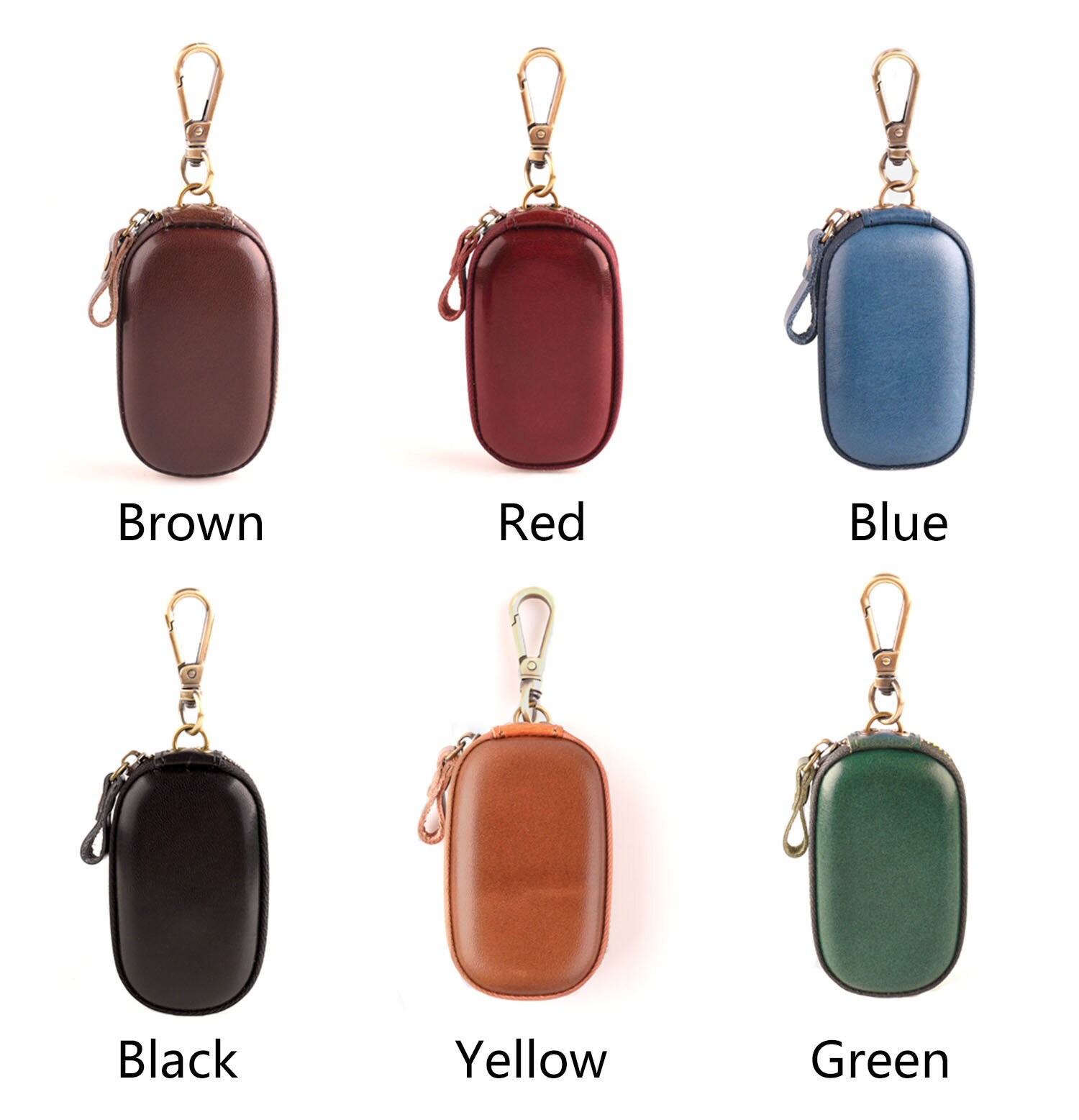 Car Key Casegenuine Leather Car Keys Wallet men Key Case With Zipper - Etsy