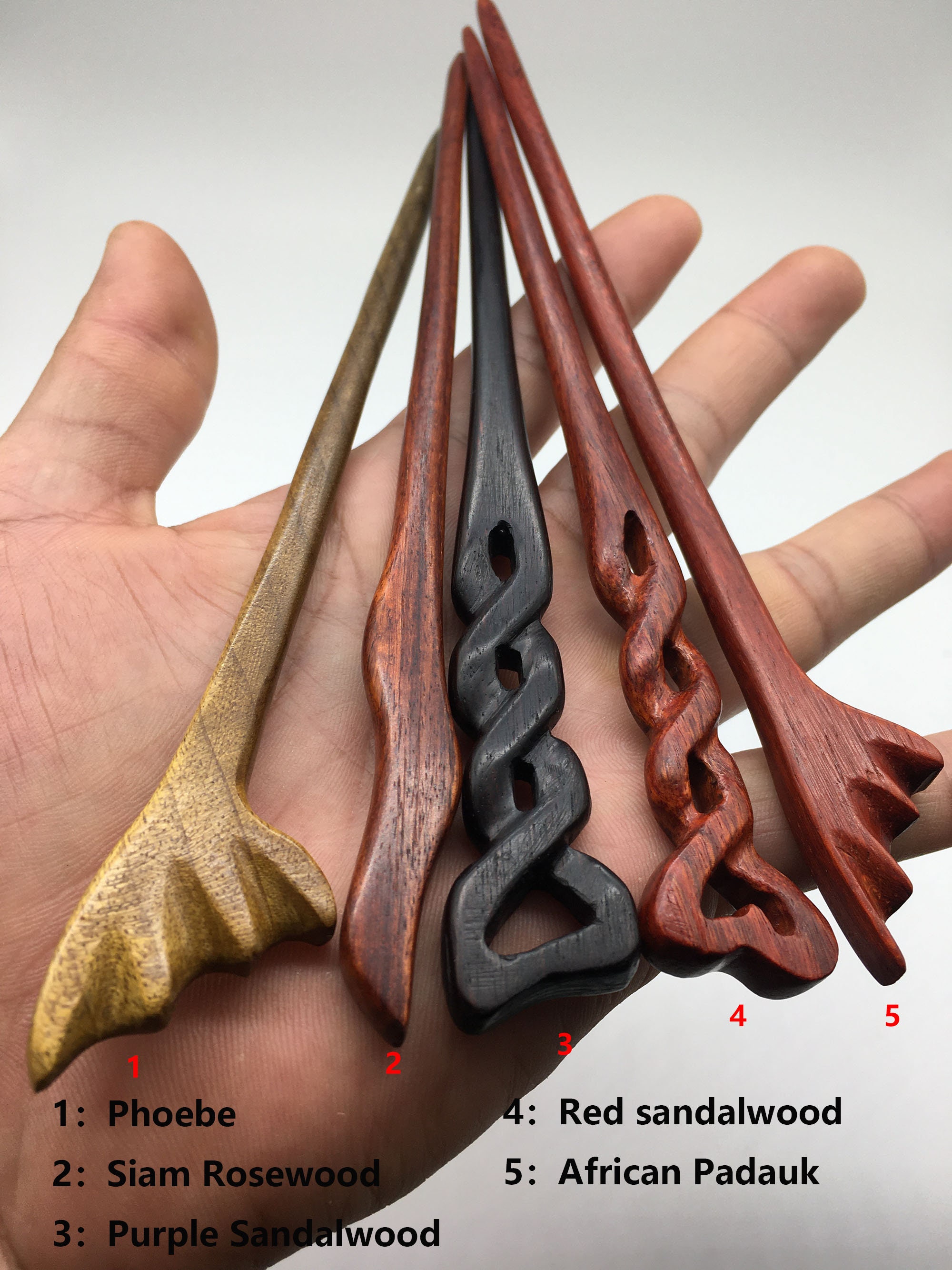 Customized Wooden Hairpins Hair Sticks Hair Accessories Wedding Gifts ...