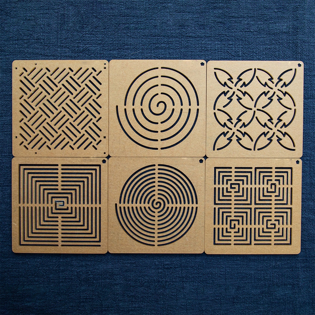 Gabarit Sashiko Gabarit carré Gabarit demi-cercle Gabarit sergé Gabarit ...