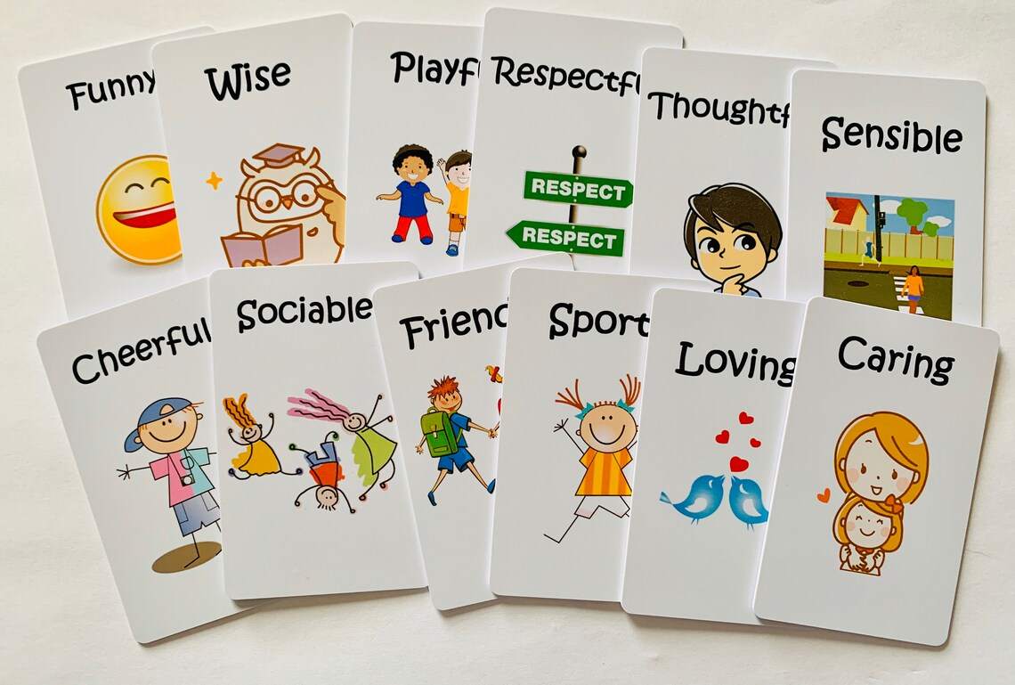 24 Character Strength Cards for children | Etsy