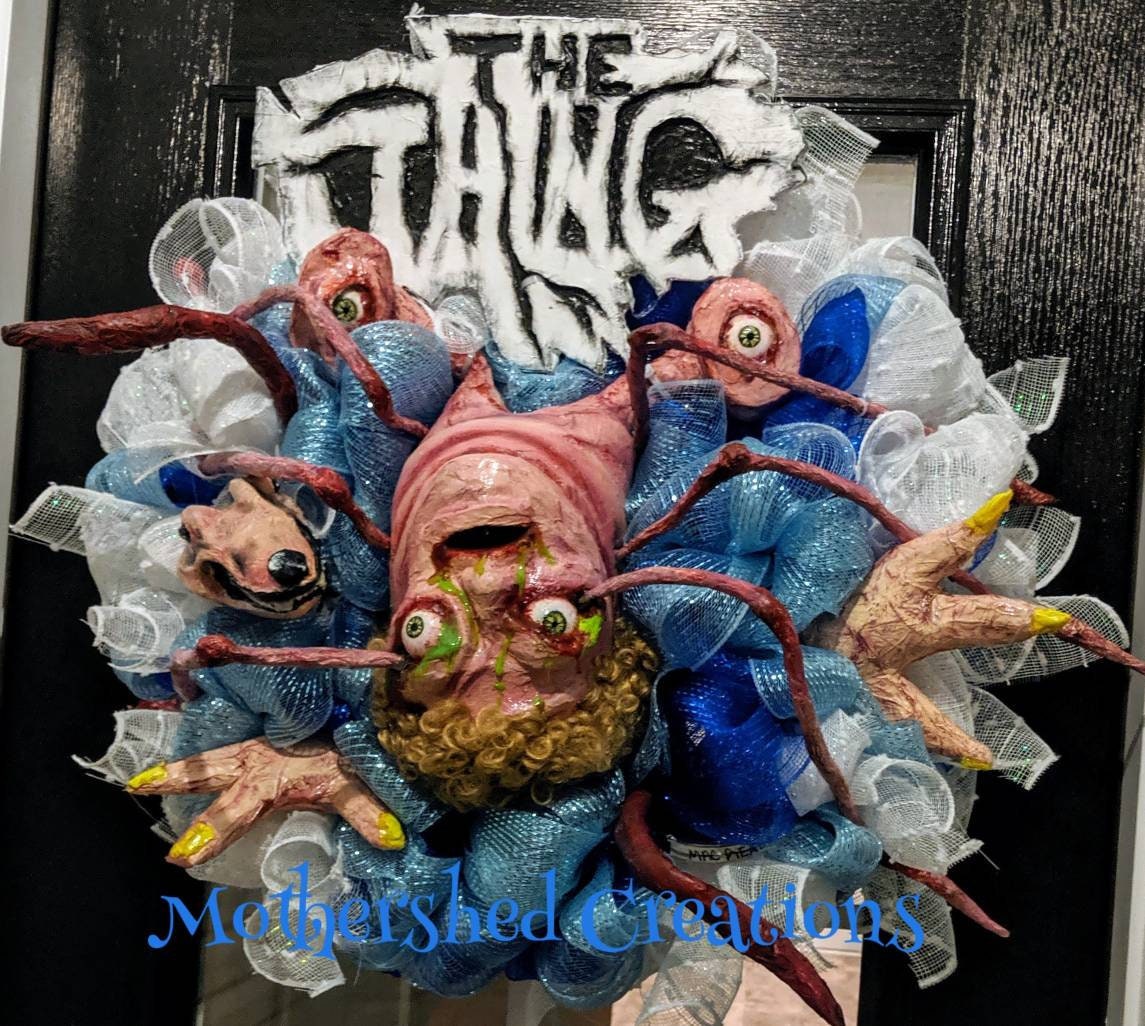 The Thing Custom Handmade Wreath. Norris Spider Head. Horror | Etsy