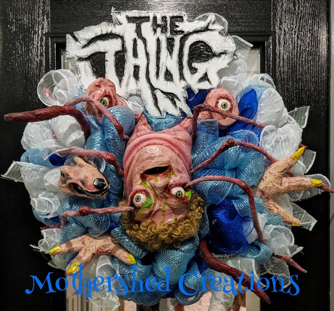 The Thing Custom Handmade Wreath. Norris Spider Head. Horror | Etsy
