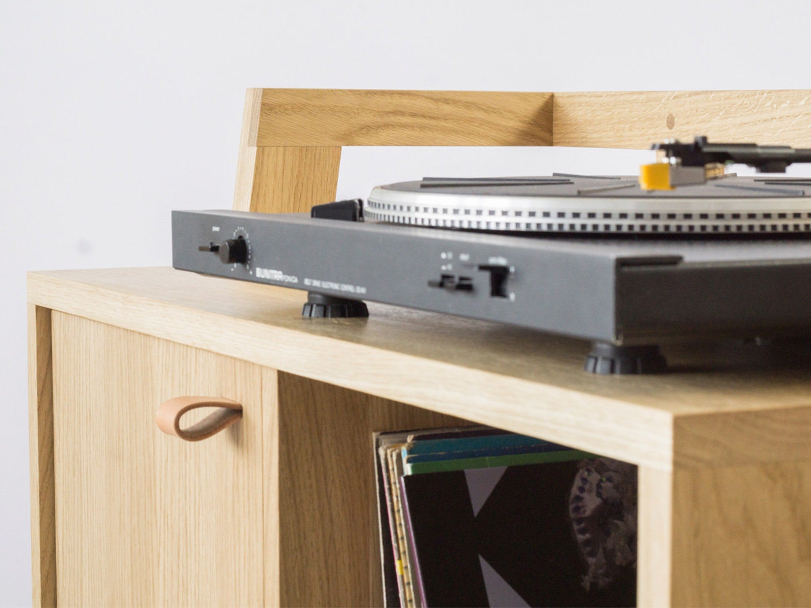 Almacenamiento de discos de vinilo, consola giratoria, almacenamiento ...