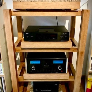 Hifi Rack Hi end furniture audio stand hi fi oak furniture | Etsy