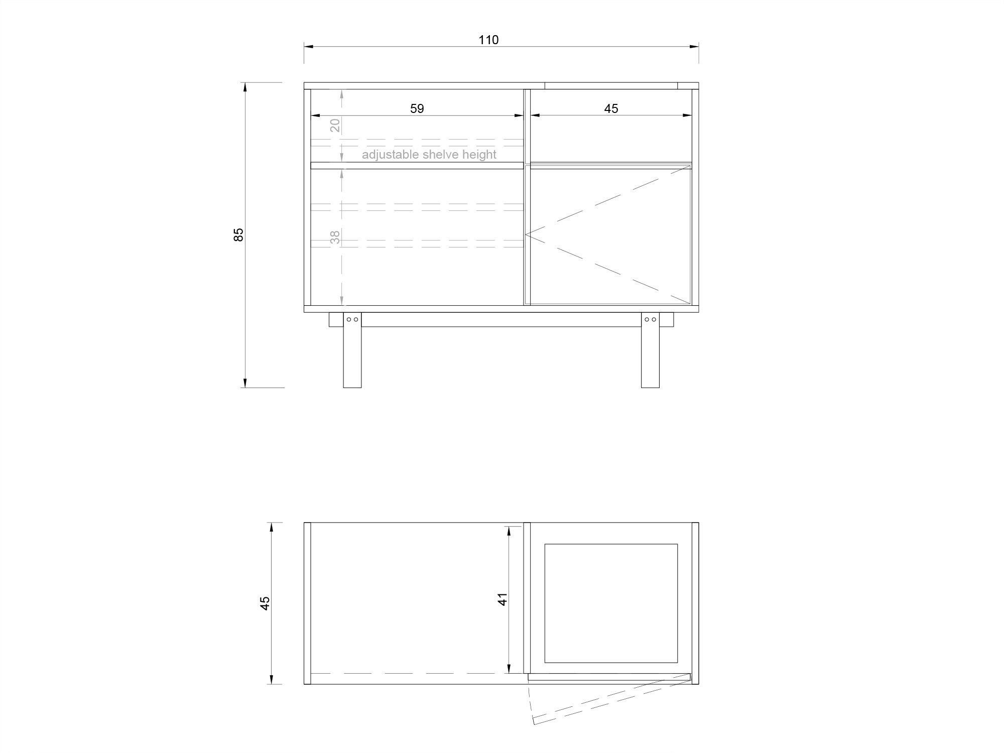 Kunnst Turntable Stand and Vinyl Record Storage, Vinyl Record Storage ...