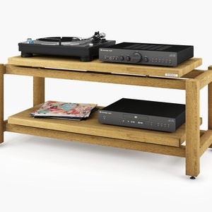 Hi-fi Audio Rack Hand Made of Solid Oak Wood for Hiend Audio Components ...