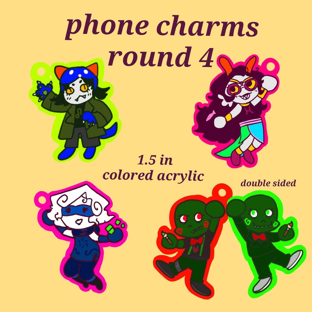 PREORDER- Homestuck Phone Charms Round 4 READ DESC - Etsy