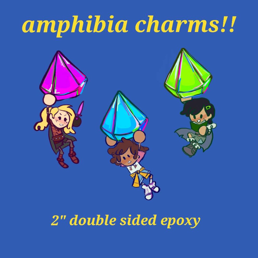 PREORDER: Amphibia Epoxy Charms read Description - Etsy