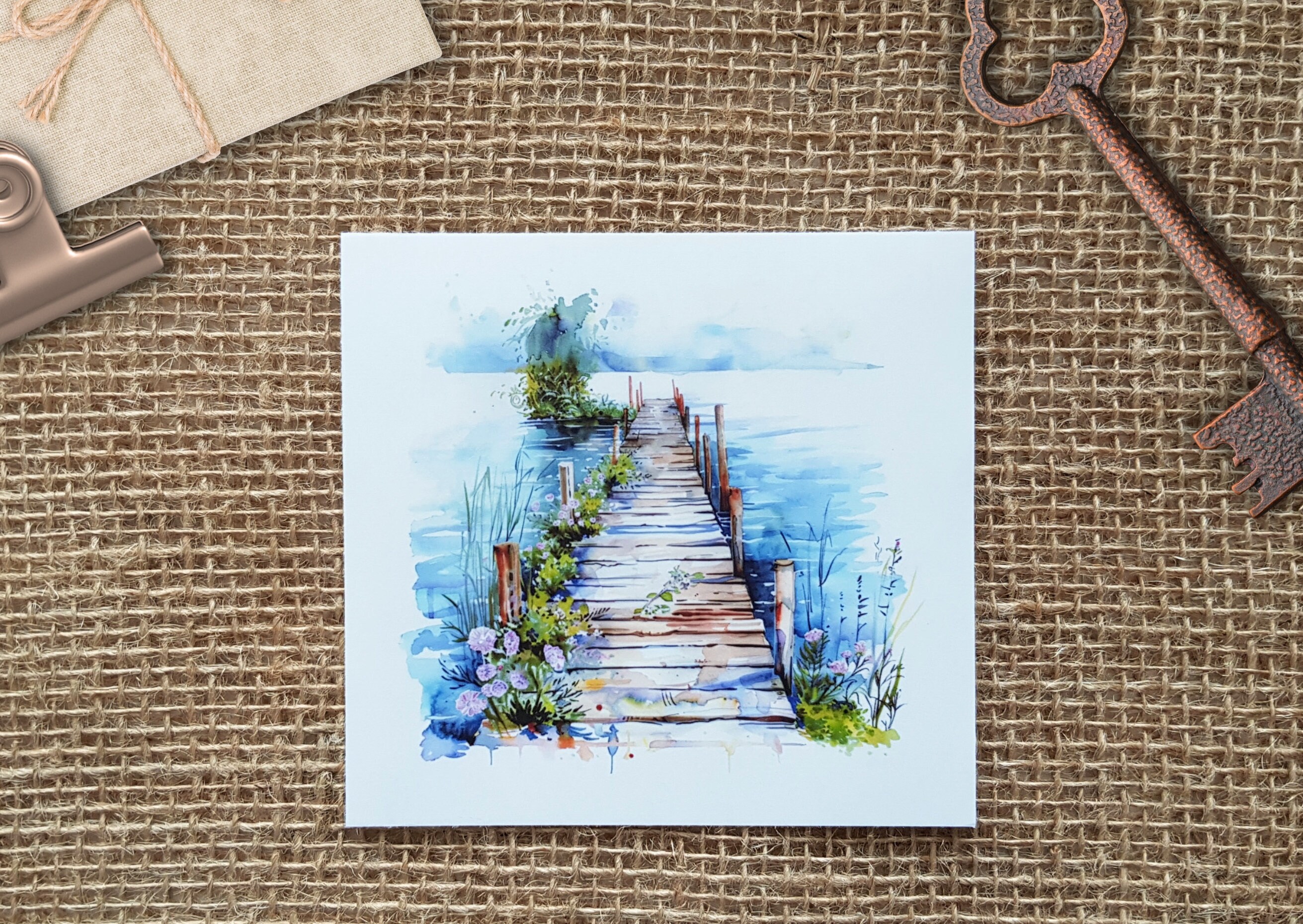 Boardwalk Sticker Set - 6 Transparent Background Stickers for Journal ...
