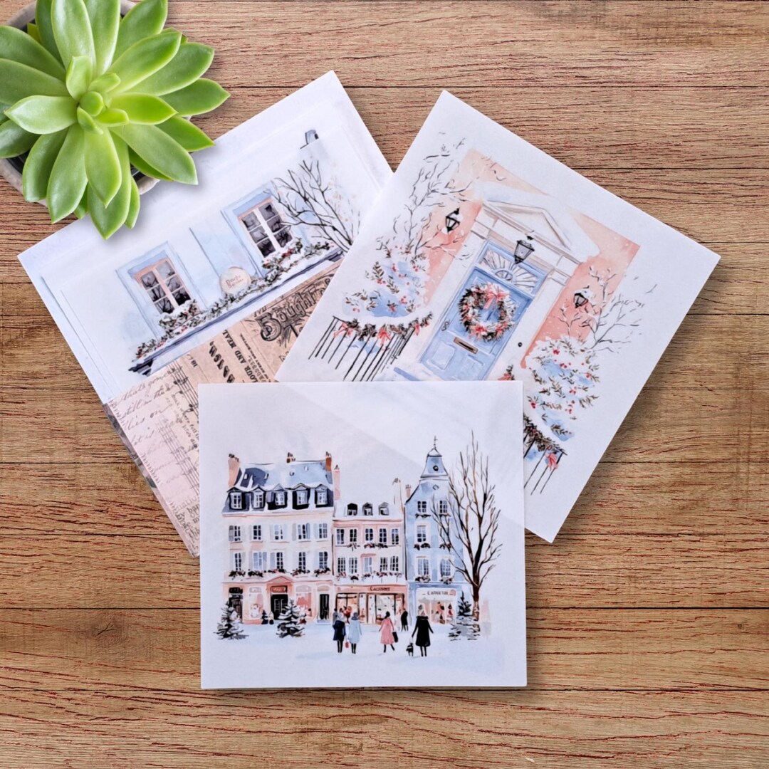 Transparent Christmas Stickers: 6-piece Sticker Set, Background ...