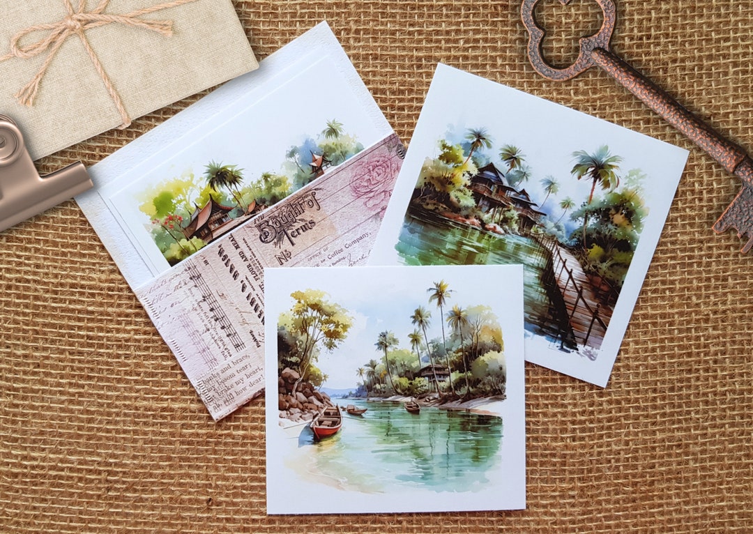 Tropical Background Sticker Set - 6 Transparent Background Stickers for ...