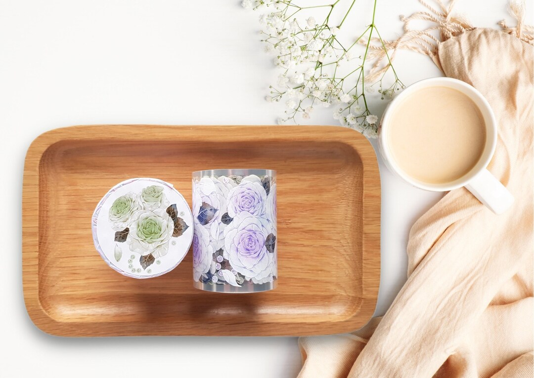 Floret Trilogy PET Tape Flowers Roses in Three Colors | Sample Loop 100 ...