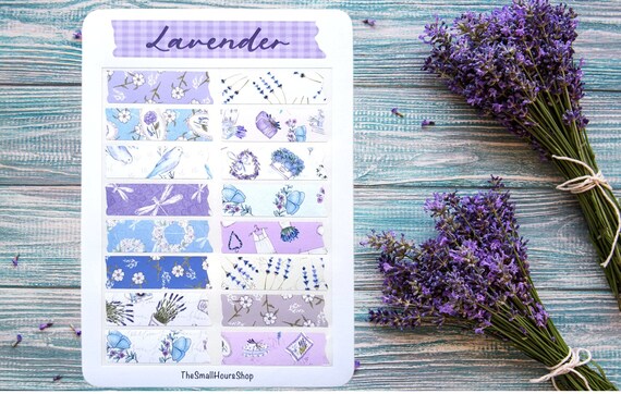 Sticker Sheet Lavender Bullet Journal Sticker Planner - Etsy