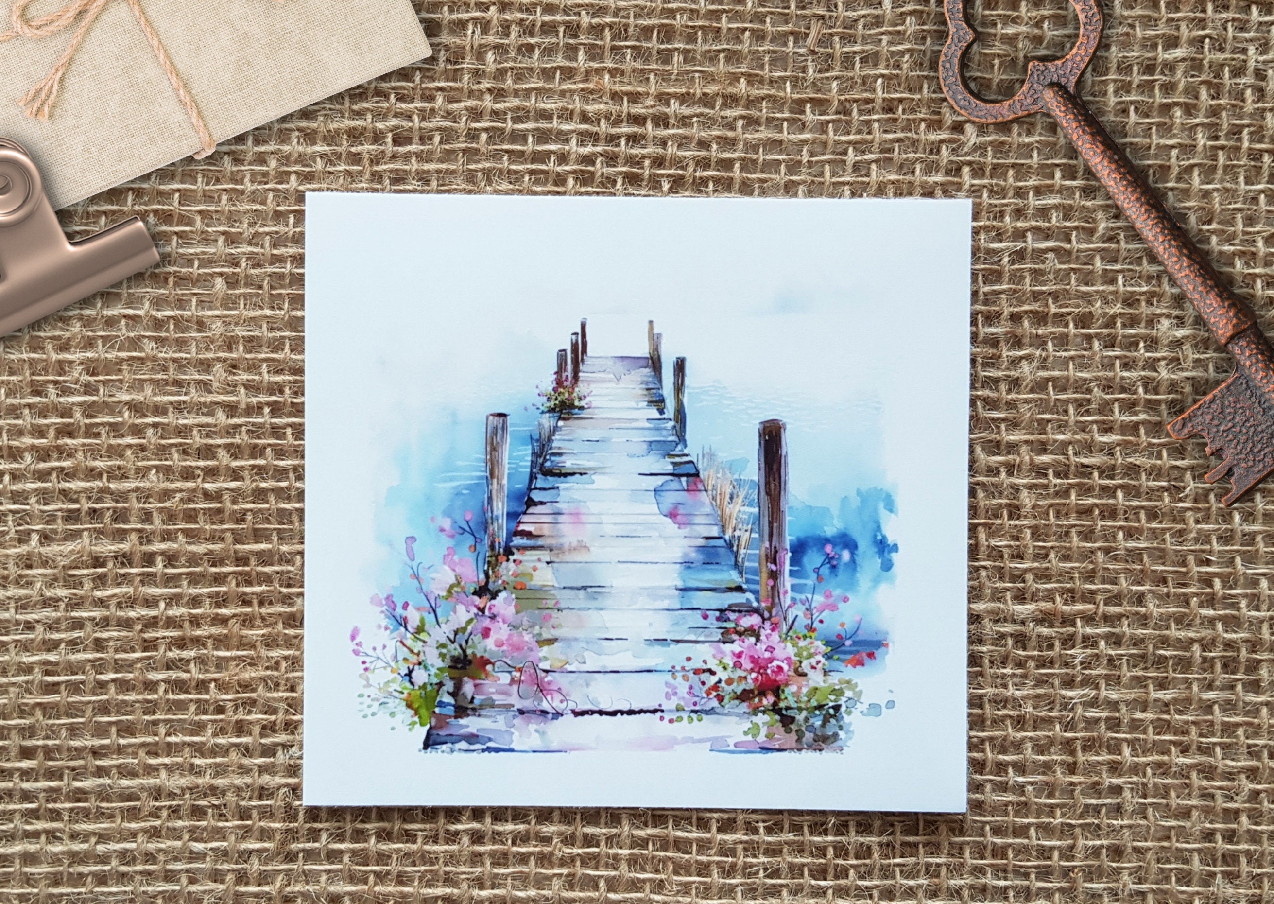 Boardwalk Sticker Set - 6 Transparent Background Stickers for Journal ...