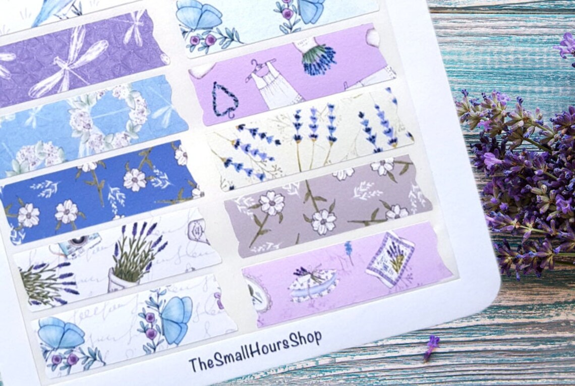 Sticker Sheet Lavender Bullet Journal Sticker Planner - Etsy