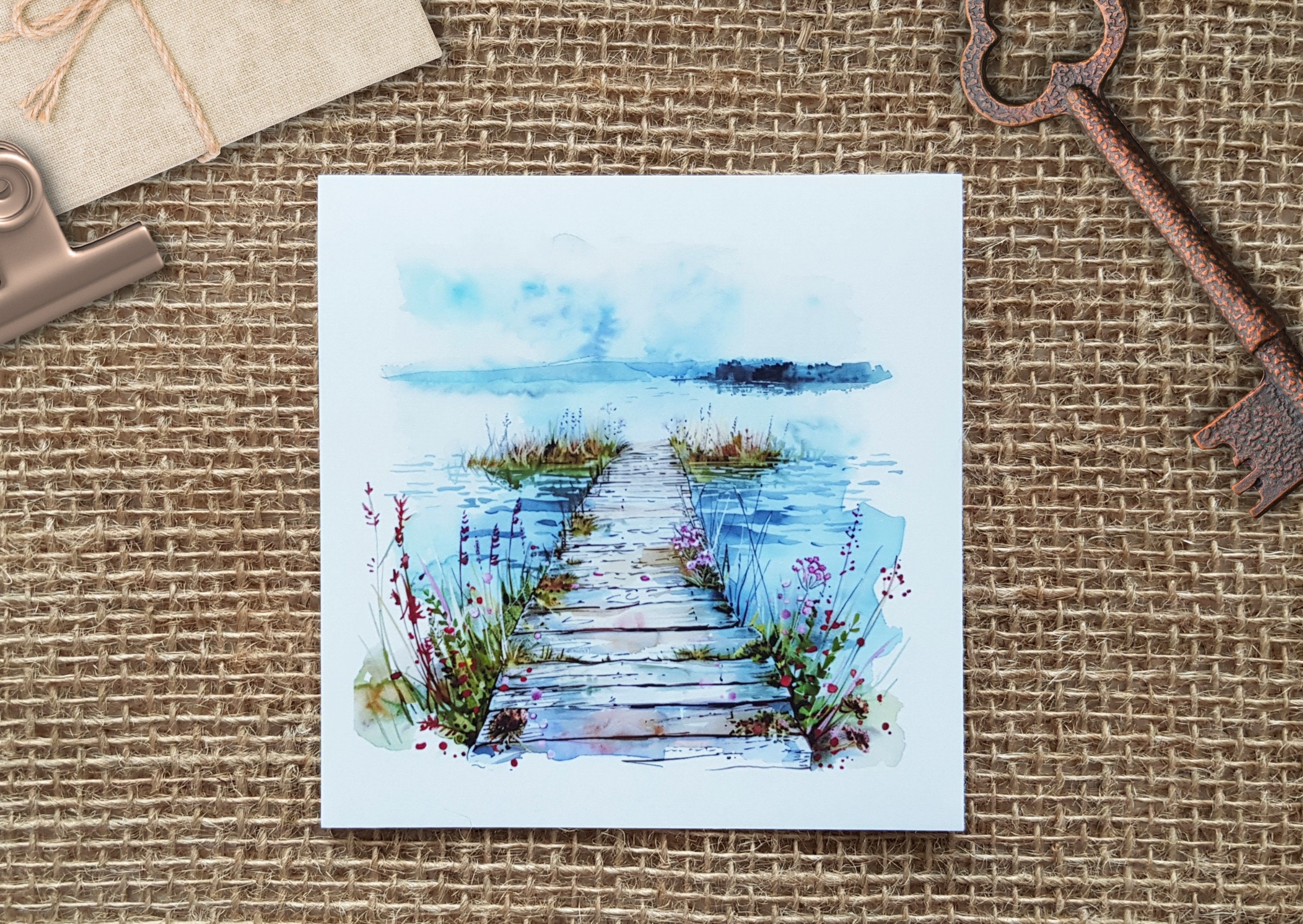 Boardwalk Sticker Set - 6 Transparent Background Stickers for Journal ...