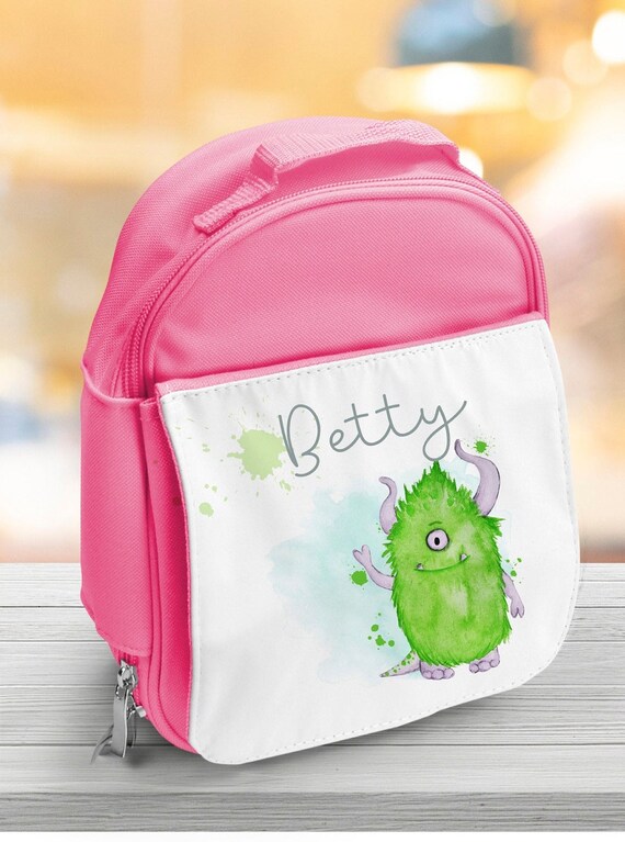 Personalised Children s Insulated Lunch Bag Monster Bag Monster Gift Etsy Ireland