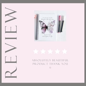 Personalised Purple Butterfly Notebook, Floral Butterfly Gift ...