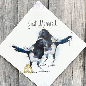 Personalised Just Married Car Sign Vintage Wedding Car Sign - Etsy