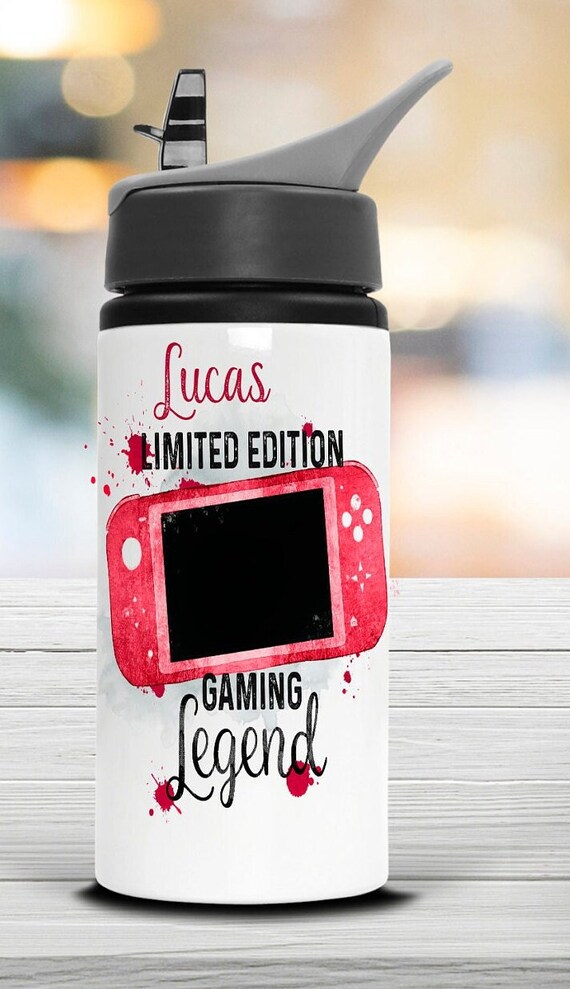 Personalised Gamer Water Bottle Gamer Bottle Gamer Gift - Etsy