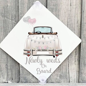 Just Married Car Sign Vintage Wedding Car Sign Just Married - Etsy