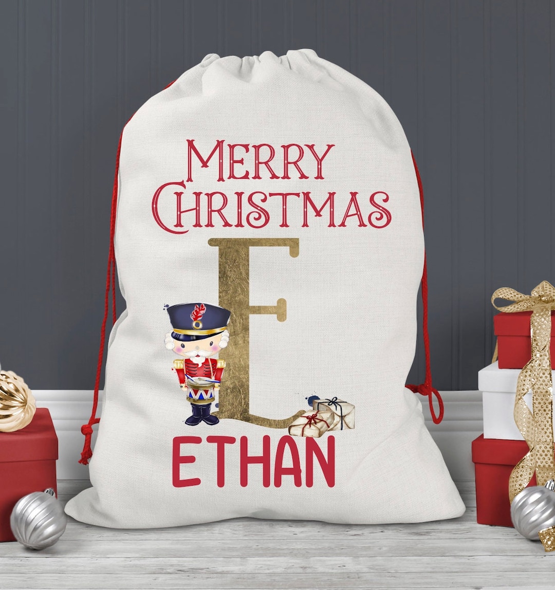 Personalised Nutcracker Christmas Sack, Santa Bag, Christmas Nutcracker ...