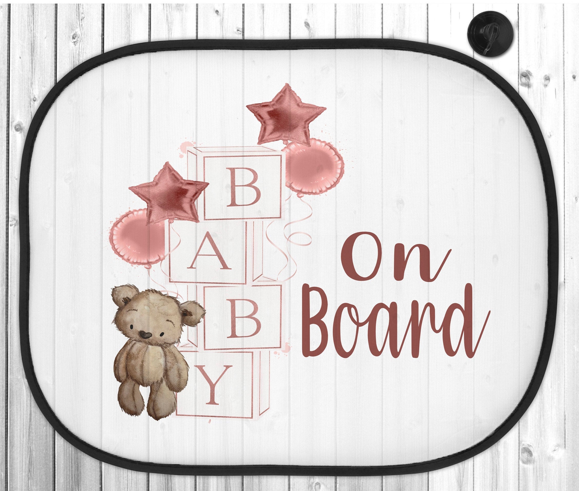 Personalised Baby on Board Car Sign Bear Baby Blocks Car Sign - Etsy
