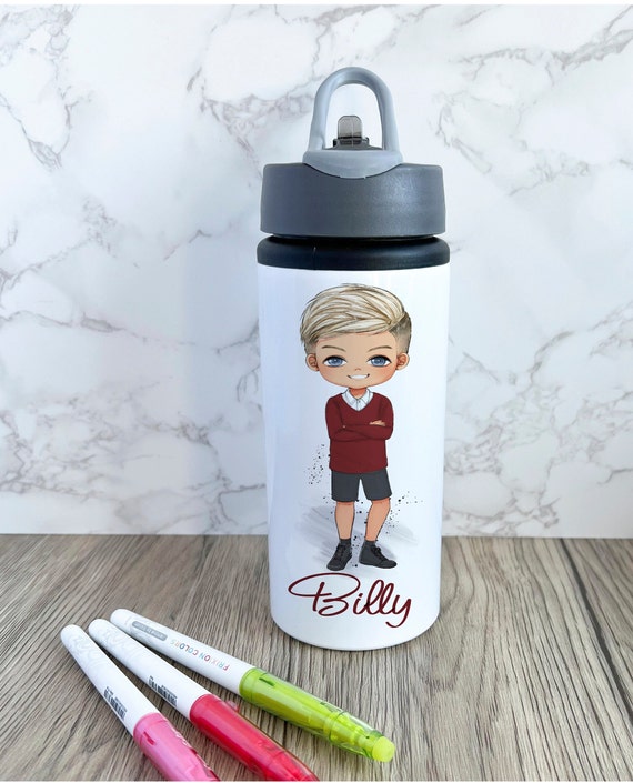 Children's Back to School Water Bottle Personalised - Etsy