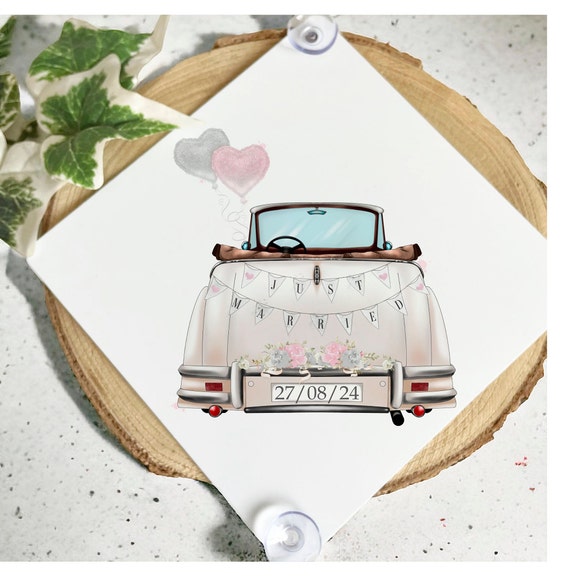 Old Car Wedding Invitation