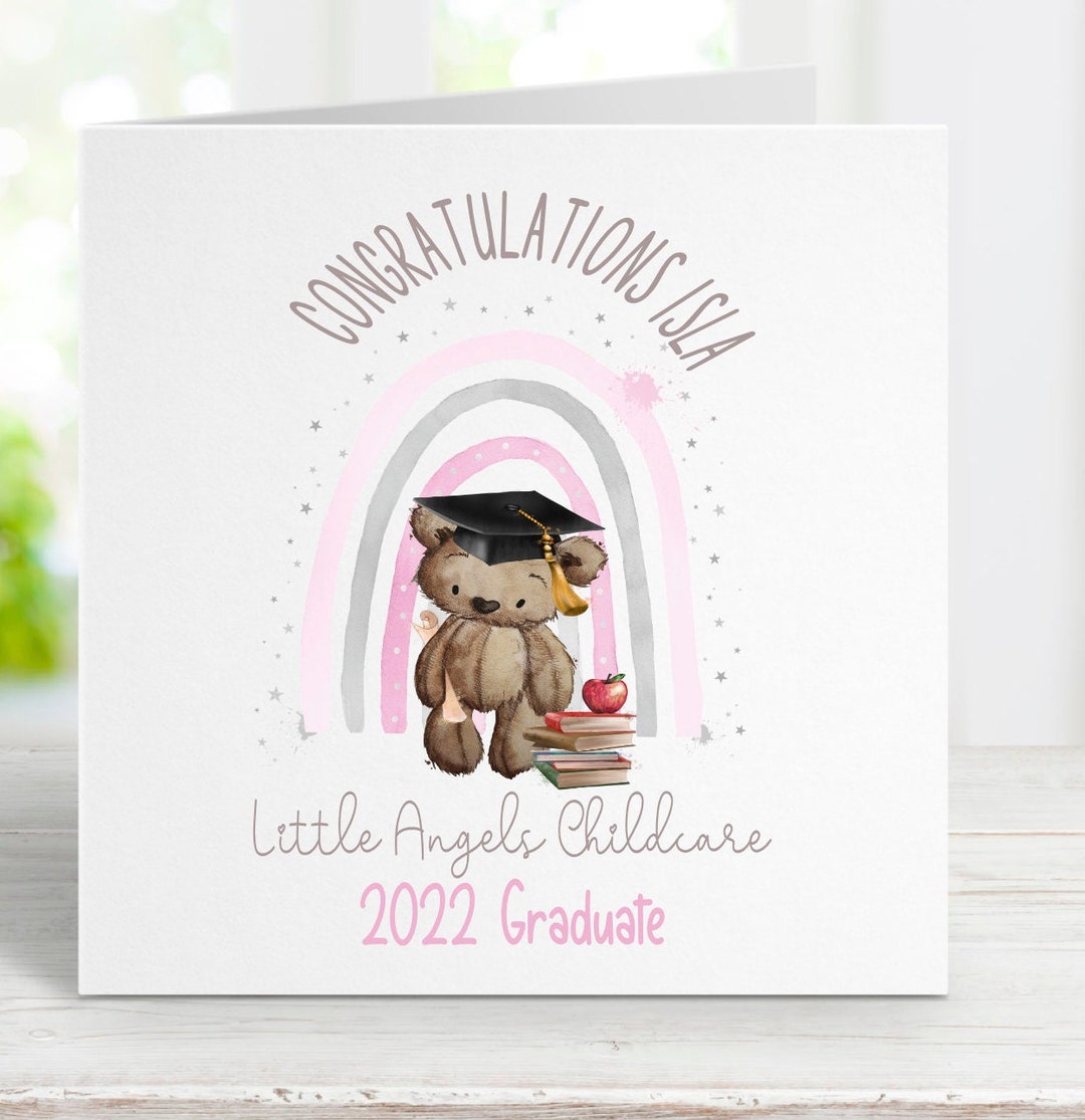 Personalised Childrens Graduation Card, Preschool Graduation, Nursery ...