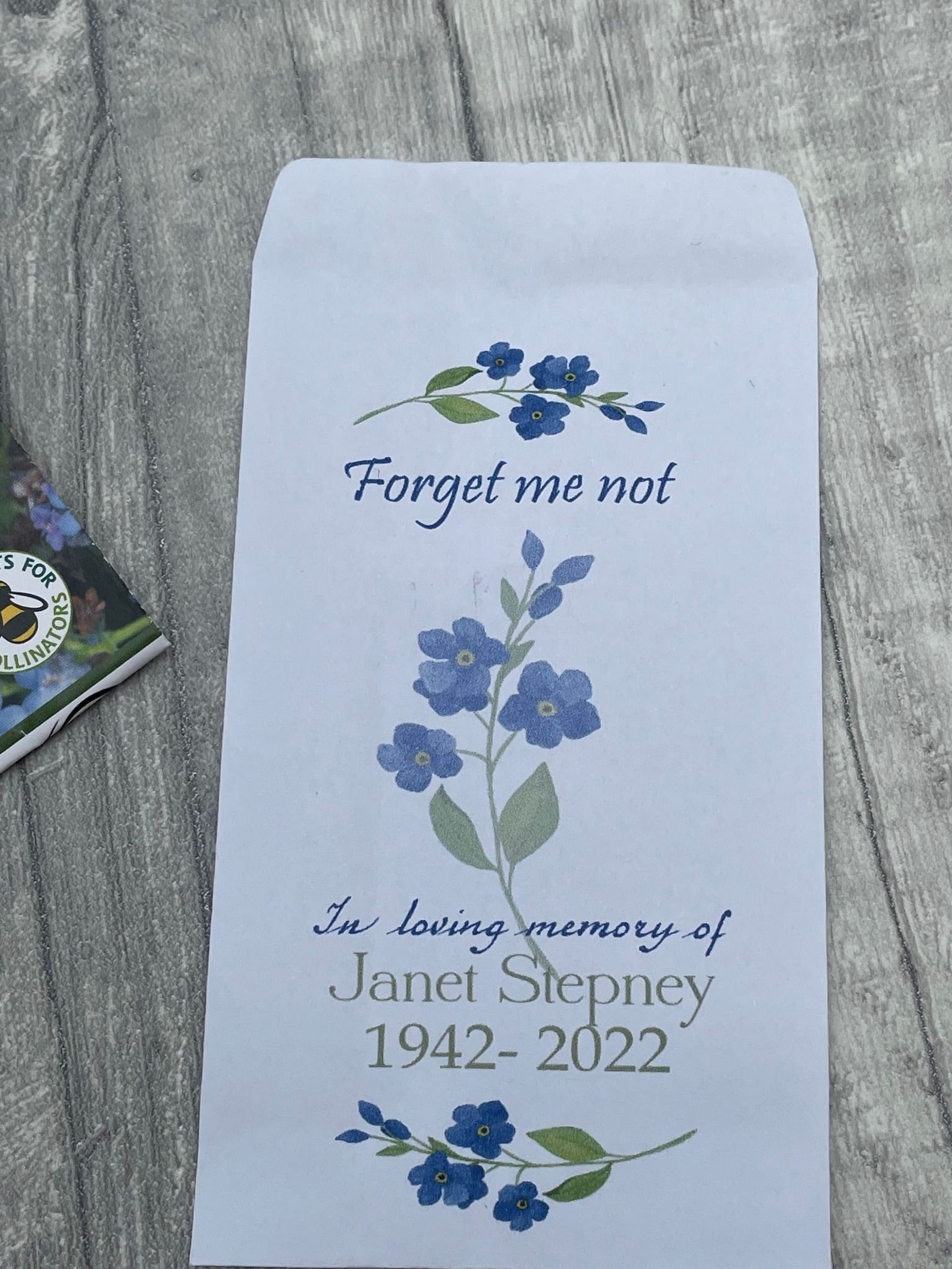 Personalised in Loving Memory Seed Packets Remembrance Seed - Etsy UK
