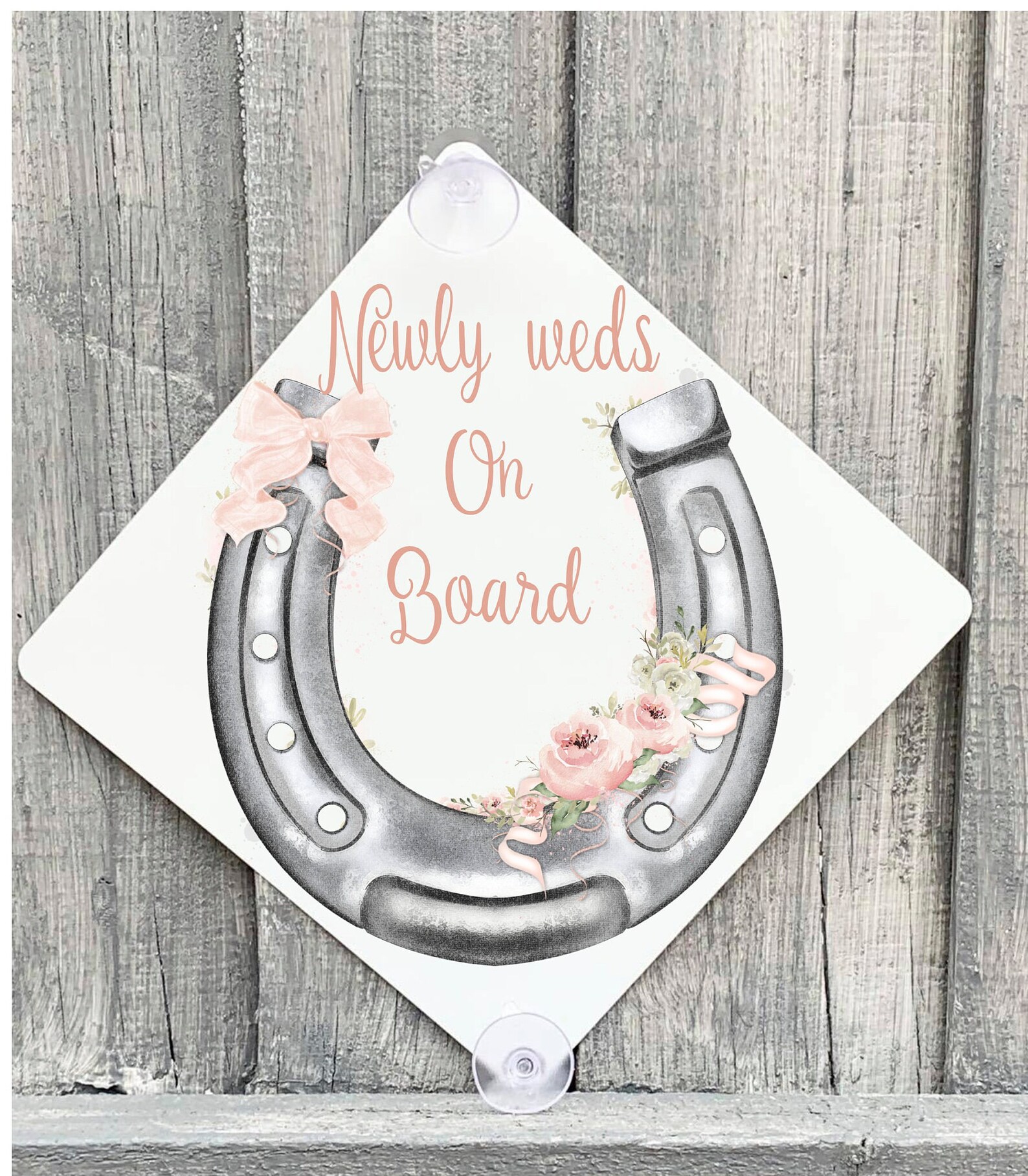 Just Married Car Sign Vintage Wedding Car Sign Just Married - Etsy