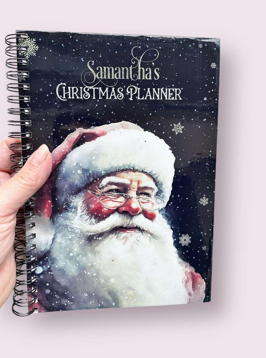 Personalised Christmas Planner, Christmas Notebook, Nostalgic Santa ...