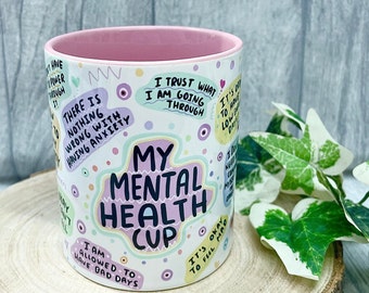 Daily Reminder Mug, Affirmation Mug, Self Love Mug, Positive Vibes Mug ...